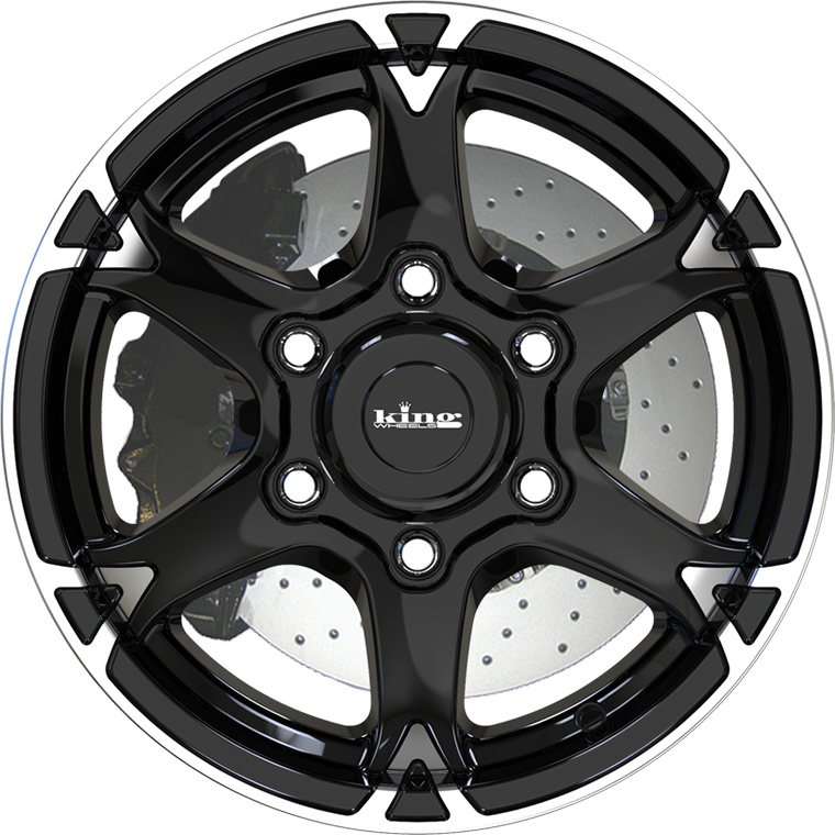 Chaser 6 Gloss Black Machined King Wheels From $255 | King Wheels | JAX ...