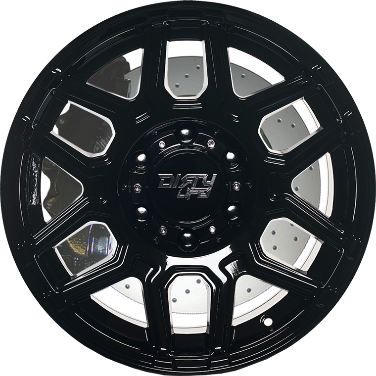146 Gloss Black Machined Face Dirty Life Wheels From $365 | Dirty Life ...