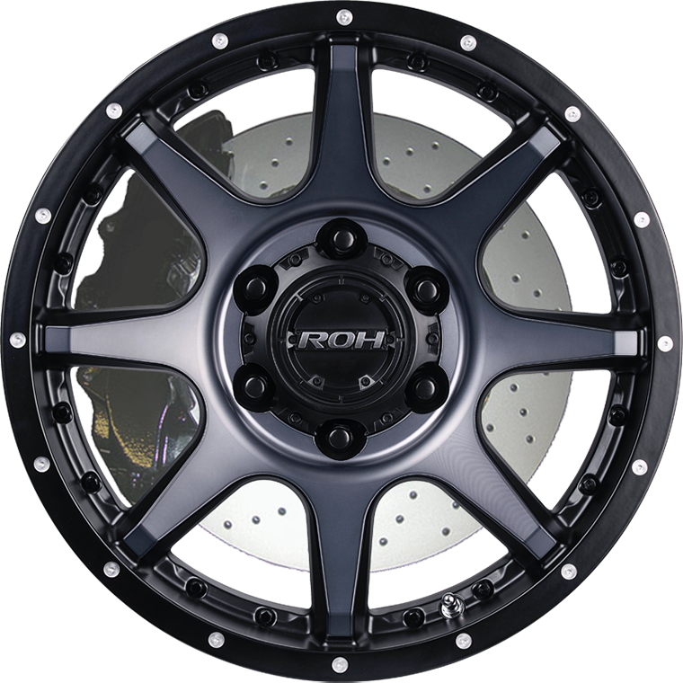Trophy Matt Black Graphite Face ROH Wheels From $345 | ROH Wheels | JAX ...