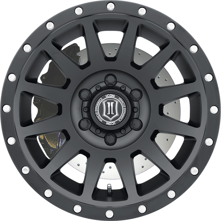 Compression Satin Black Icon Wheels From $399 | Icon Wheels | JAX Tyres ...