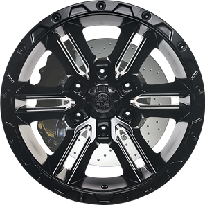 Railcar 6 Satin Black American Outlaw Wheels From $379 | American ...