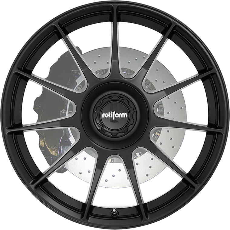 R168 DTM Satin Black Rotiform Wheels From $439 | Rotiform Wheels | JAX ...