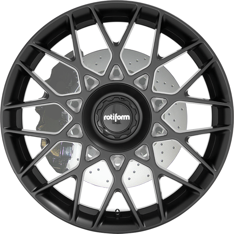 R165 BLQ-C Matte Black Rotiform Wheels From $439 | Rotiform Wheels ...