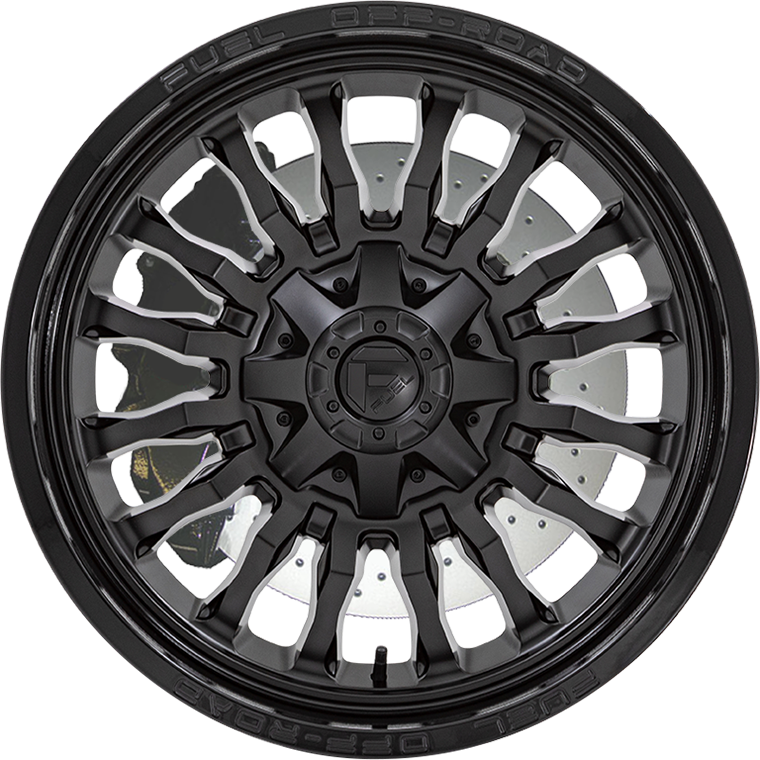 Arc Matte Black W/Gloss Black Lip Fuel Off Road Wheels From $499 | Fuel ...