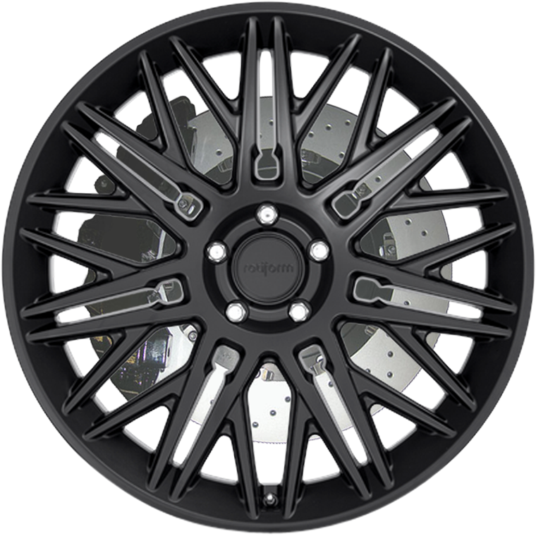 R164 JDR Matte Black Rotiform Wheels From $689 | Rotiform Wheels | JAX ...