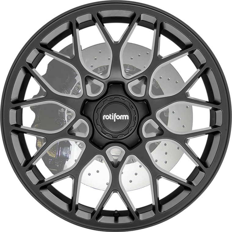 R190 Matte Black Rotiform Wheels From $505 | Rotiform Wheels | JAX ...