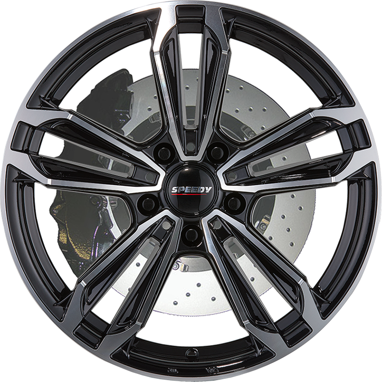 Redback Piano Black/Machined Speedy Wheels From $249 | Speedy Wheels ...