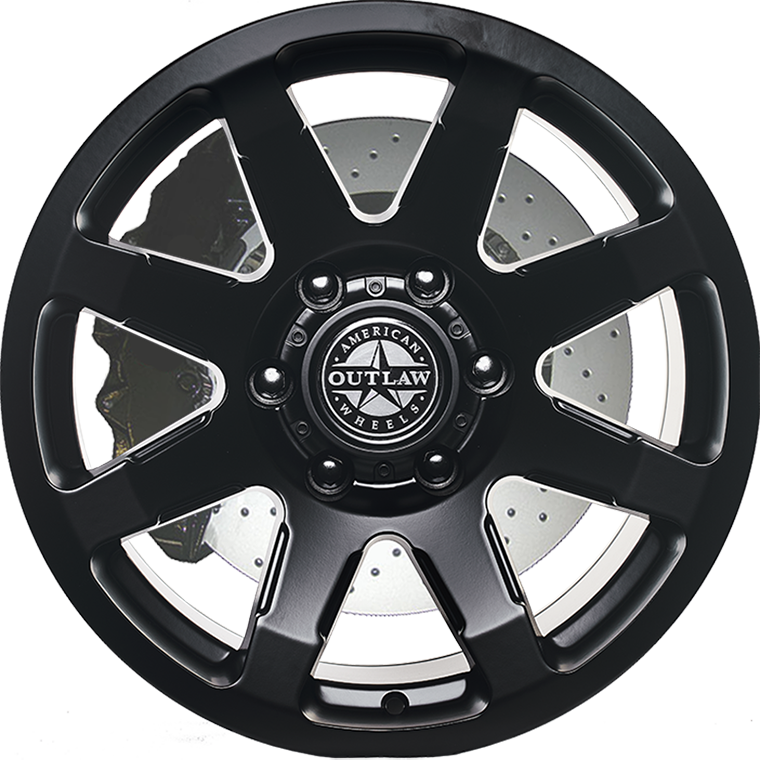 Legacy Satin Black American Outlaw Wheels From $329 | American Outlaw ...